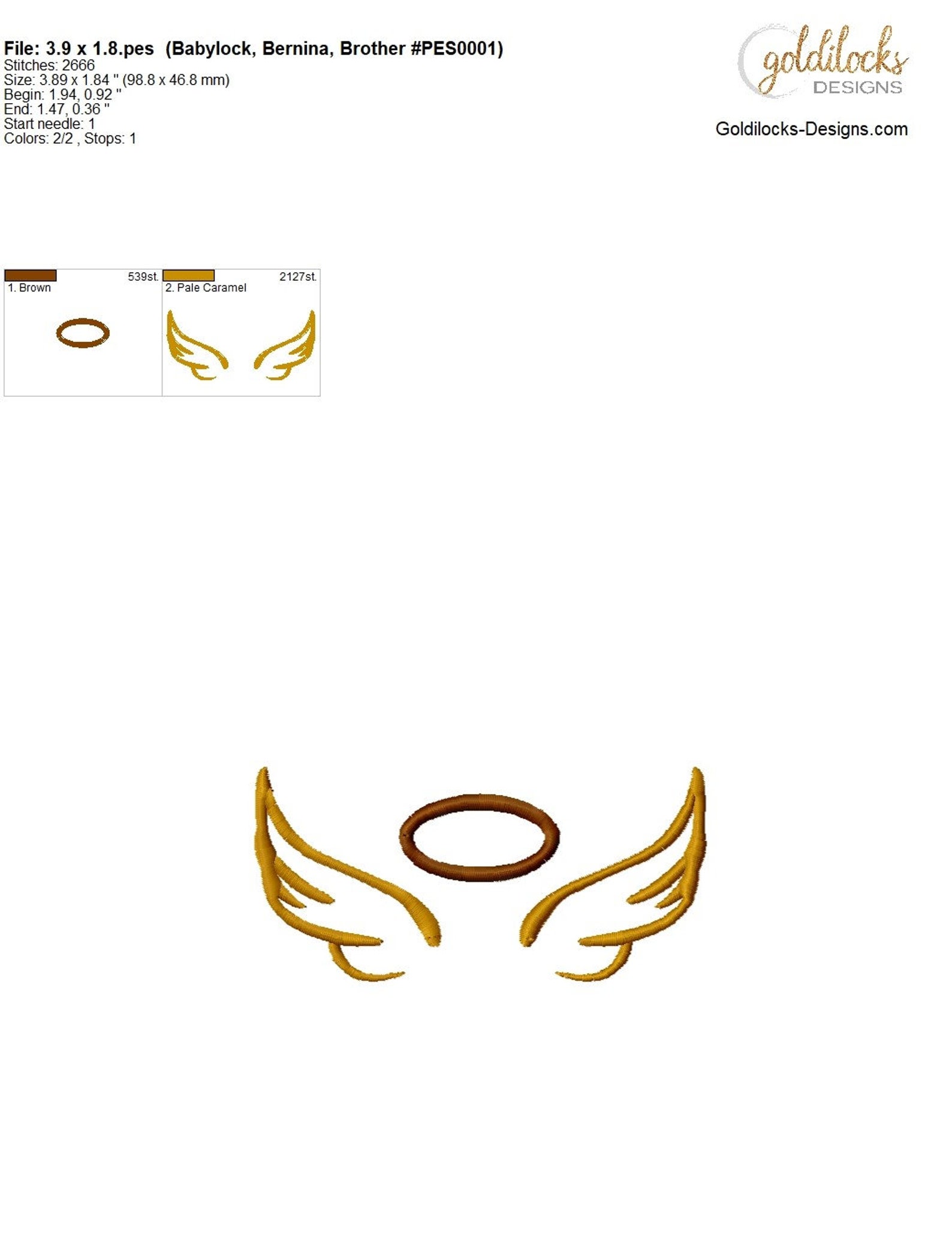 Angel Wings Embroidery Design 4 Sizes Included Religious Logo - Etsy