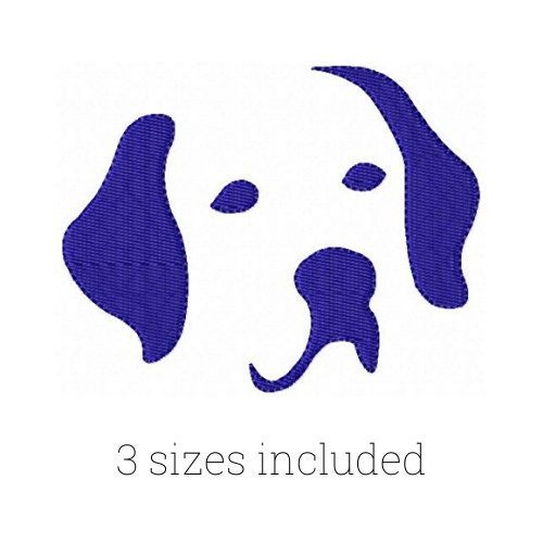 Retriever Dog good Sit Outline Embroidery Design. - Etsy