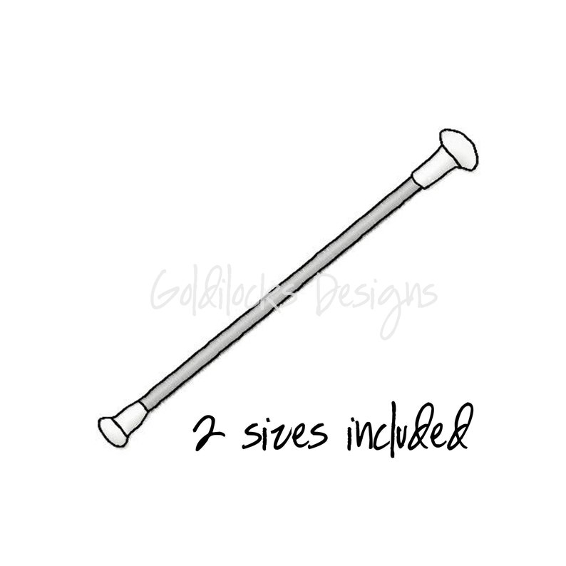 Baton Single Embroidery Design 2 Sizes 3 4 - Etsy