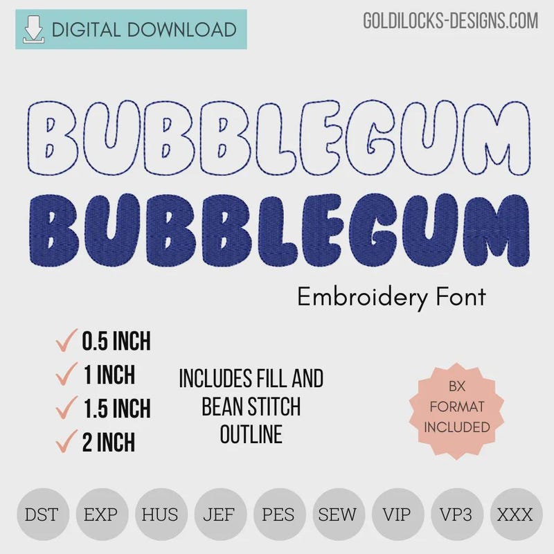 Pes Font Bubble Letters - Etsy