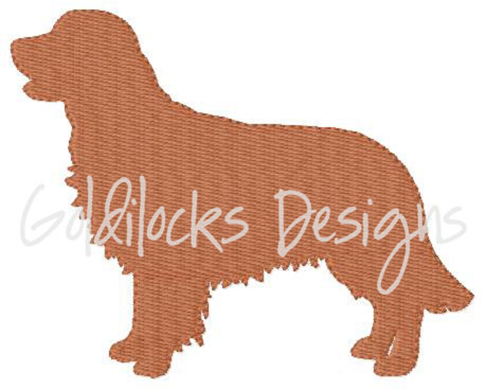 Golden Retriever Dog Embroidery Design. 3 Sizes Included in - Etsy