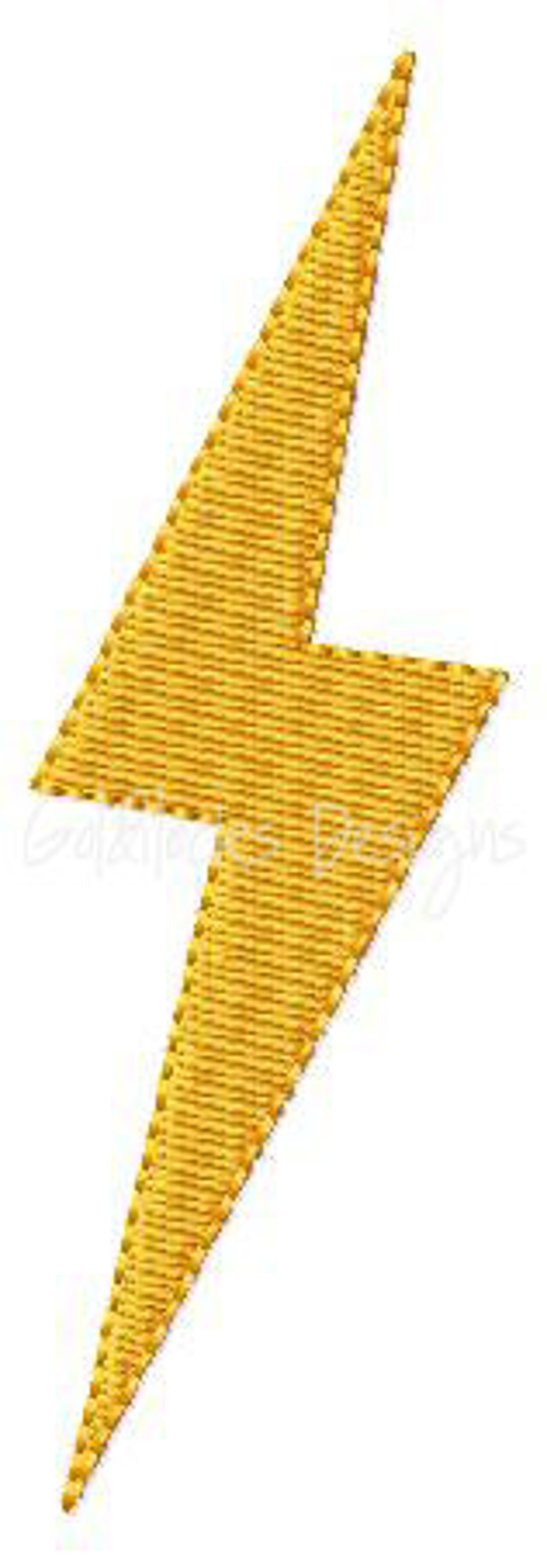 Lightning Bolt Embroidery Design 4 Sizes Included 1 - Etsy