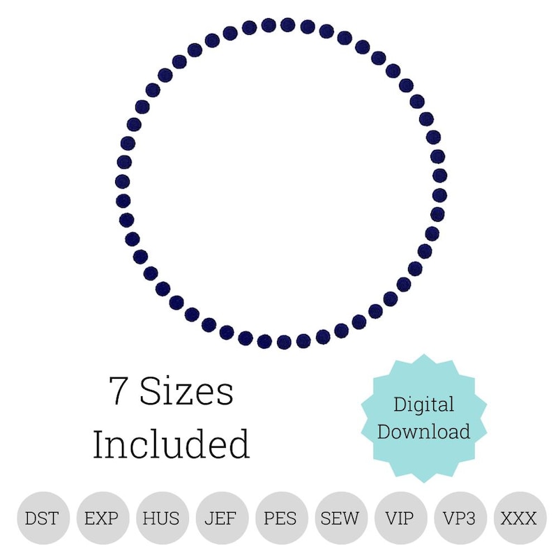 Dot Border Font - Etsy