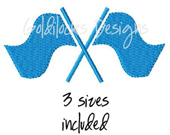 Color Guard Crossed Flags Embroidery Design 4 Sizes Included | Etsy