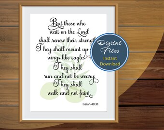 Isaiah 40 31 Print | Etsy