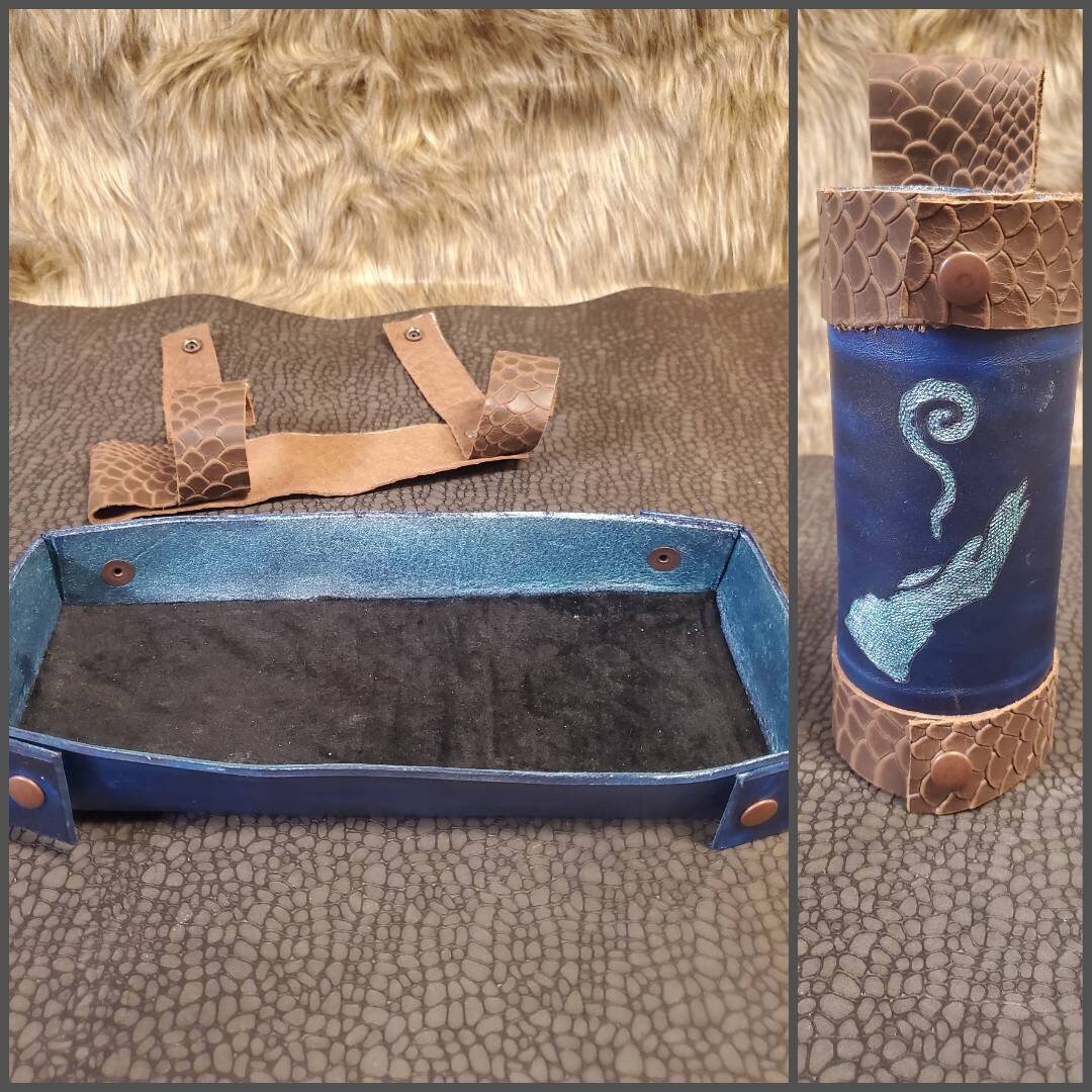 Mage Roll Scroll Dice Tray - Etsy