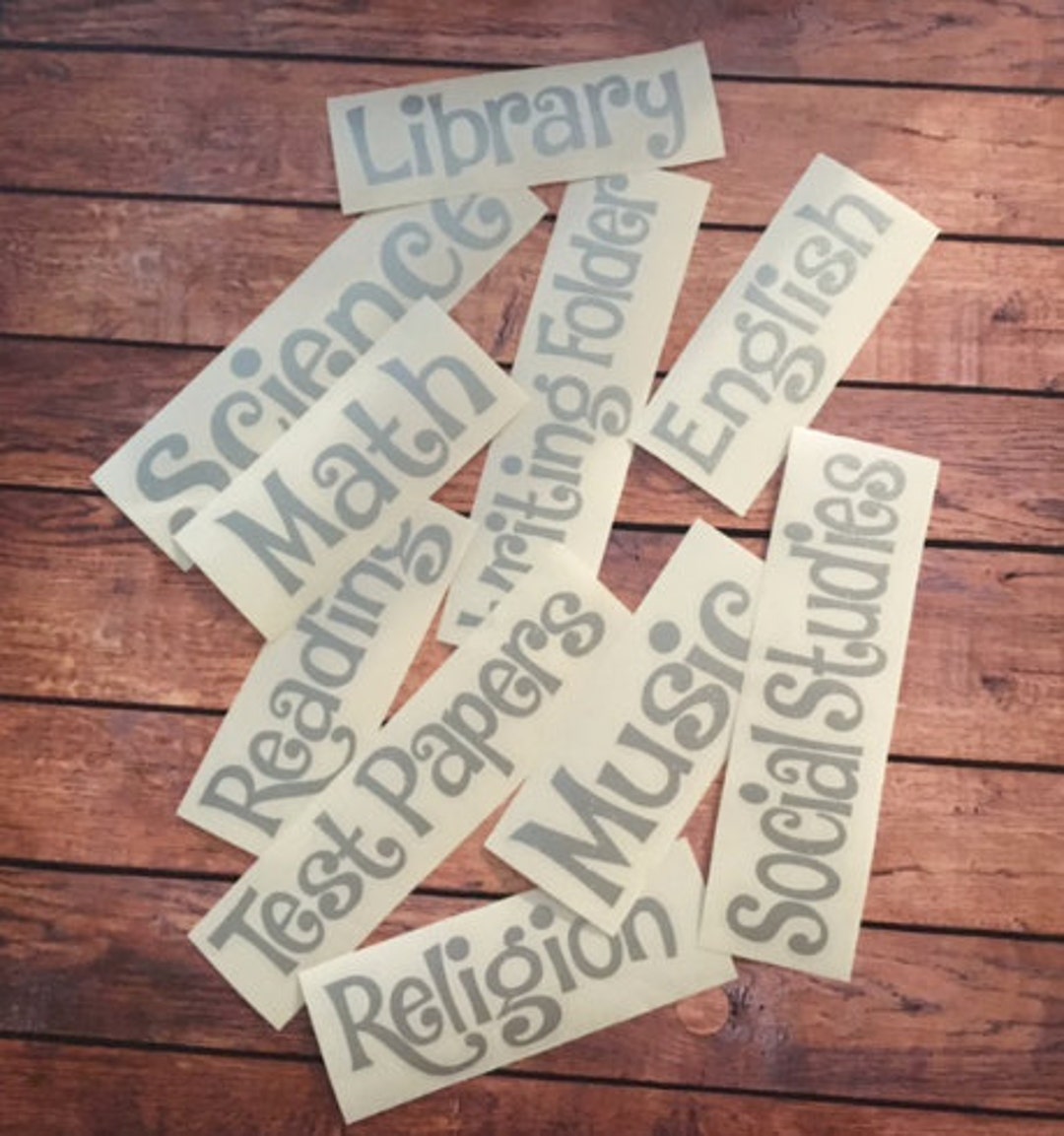 2" Notebook Subject Labels ~ Solid Colors! Set of 5, Perfect for ...