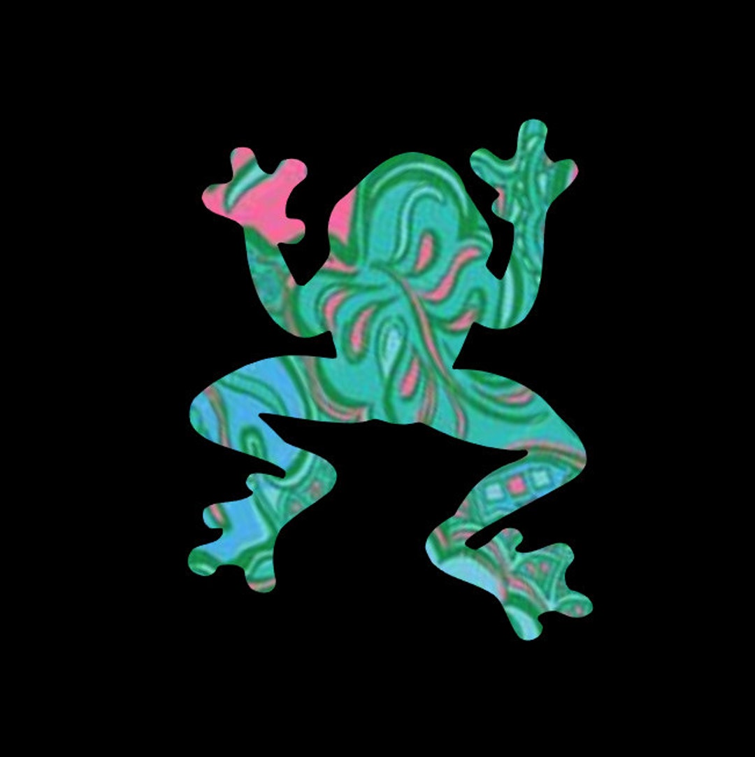 Tree Frog Decal ~ Preppy Prints! Car, Boat, Cooler, Tumbler, Notebooks ...
