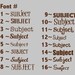 Subject Label Decals Perfectly Sized at 1.5" ~ Solid Colors! Set of 4 ...