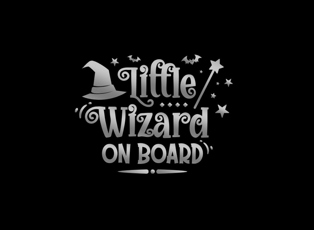 Wizard on Board, Baby on Board Adhesive Vinyl Decal! Choice of Sizes ...