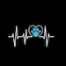 Paw Heartbeat Decal, Dog Print, Paw Print, Puppy, Car Decal, Pattern ...