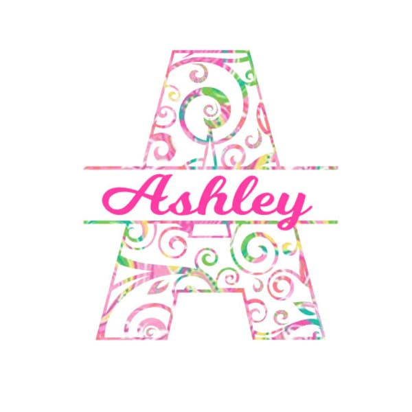 Swirly Letter - Etsy