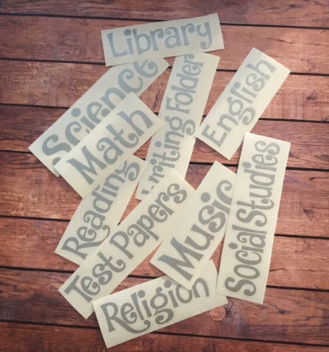 1" Notebook Subject Labels ~ Solid Colors! Set of 5, Perfect for ...