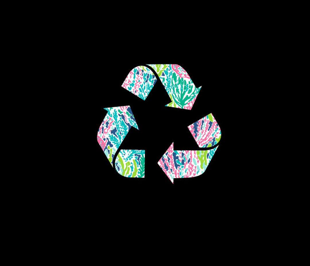 Recycle Decal With Personality Preppy Inspired Recycle Sticker, Reduce ...