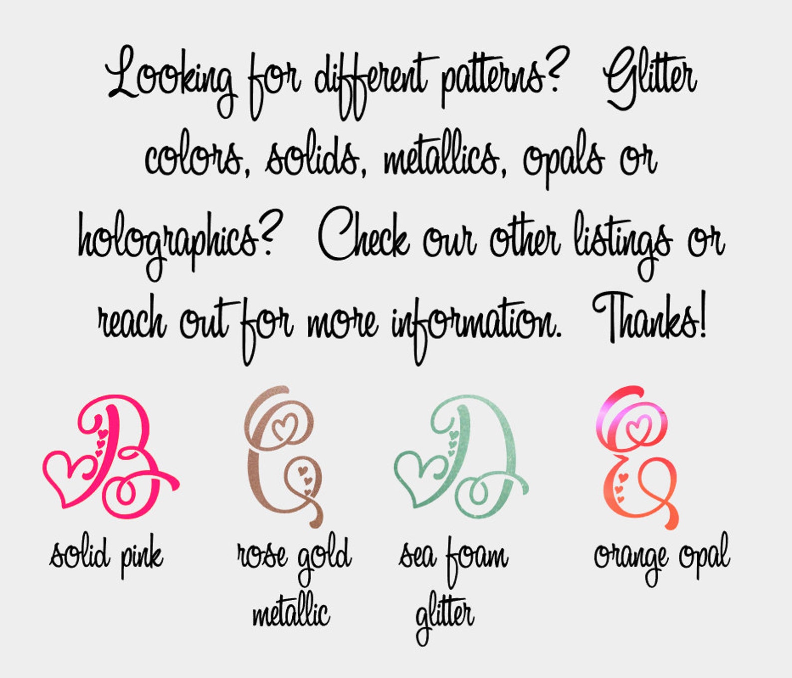 Swirls and Hearts Single Initial Monogram Decal ~ Preppy Prints ...