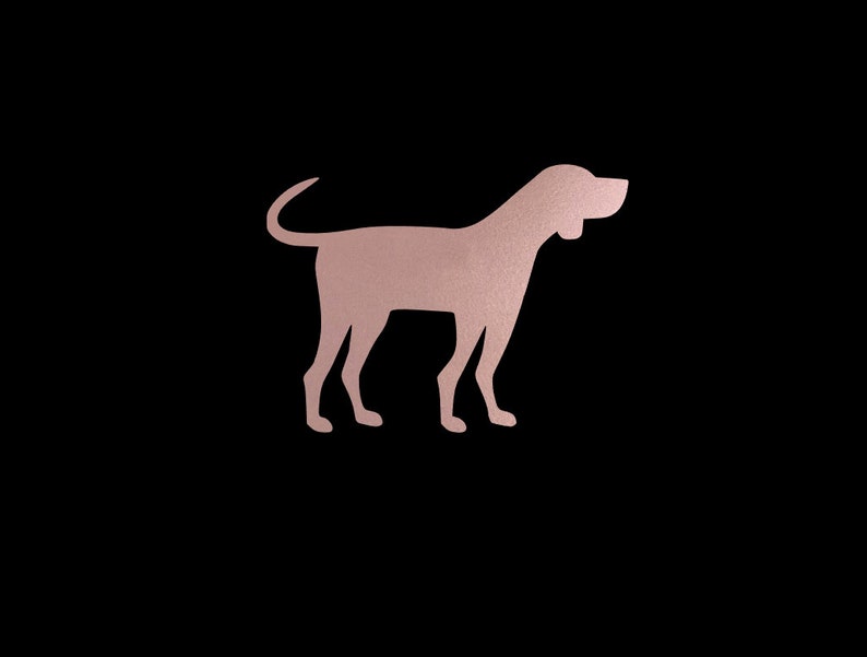 Blue Tick Coonhound Solid Color Vinyl Decal in Many Colors and - Etsy