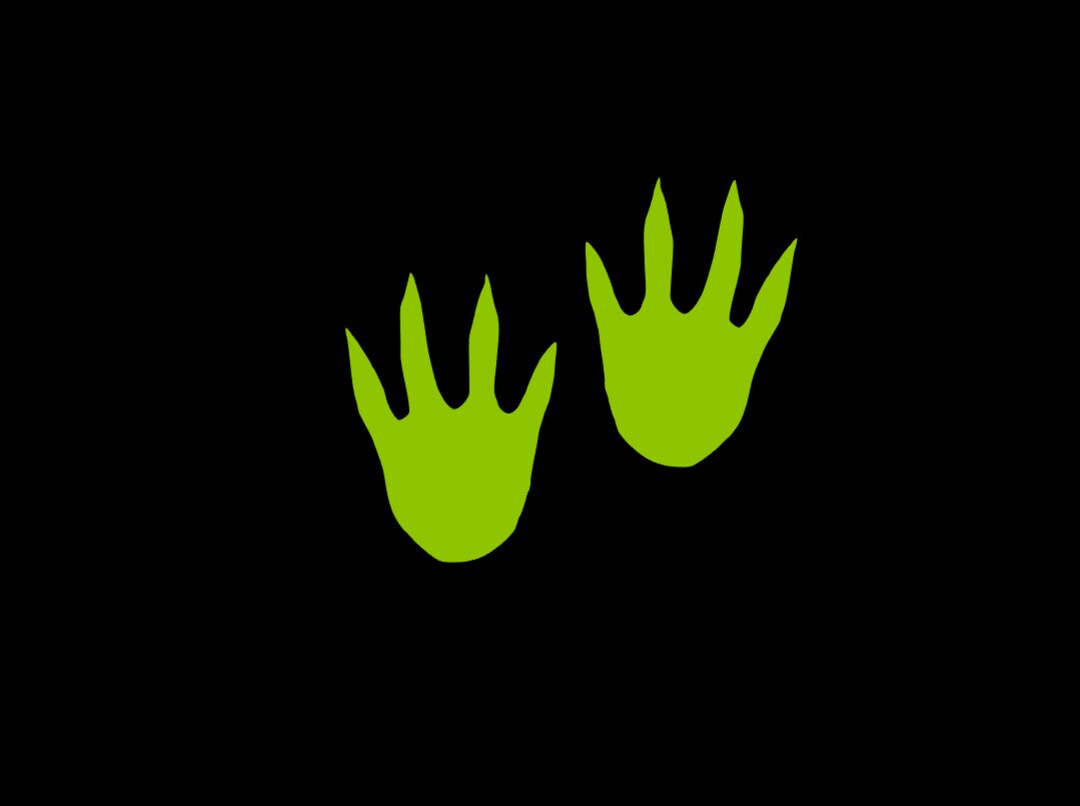 Alligator Footprint Set! Your Choice of Color and Sizes! - Etsy