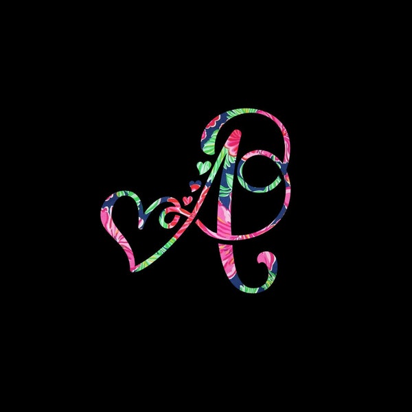 Swirl Monogram - Etsy