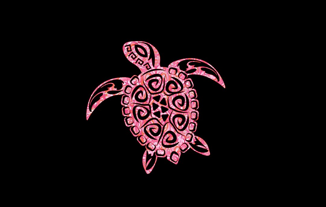 Tribal Print Custom Sea Turtle Decal, Preppy Patterned Vinyl, Car ...