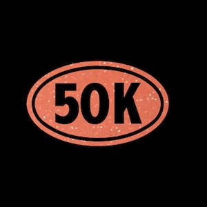 50K Glittery Vinyl Euro Decal for You or That Dedicated Runner in Your ...