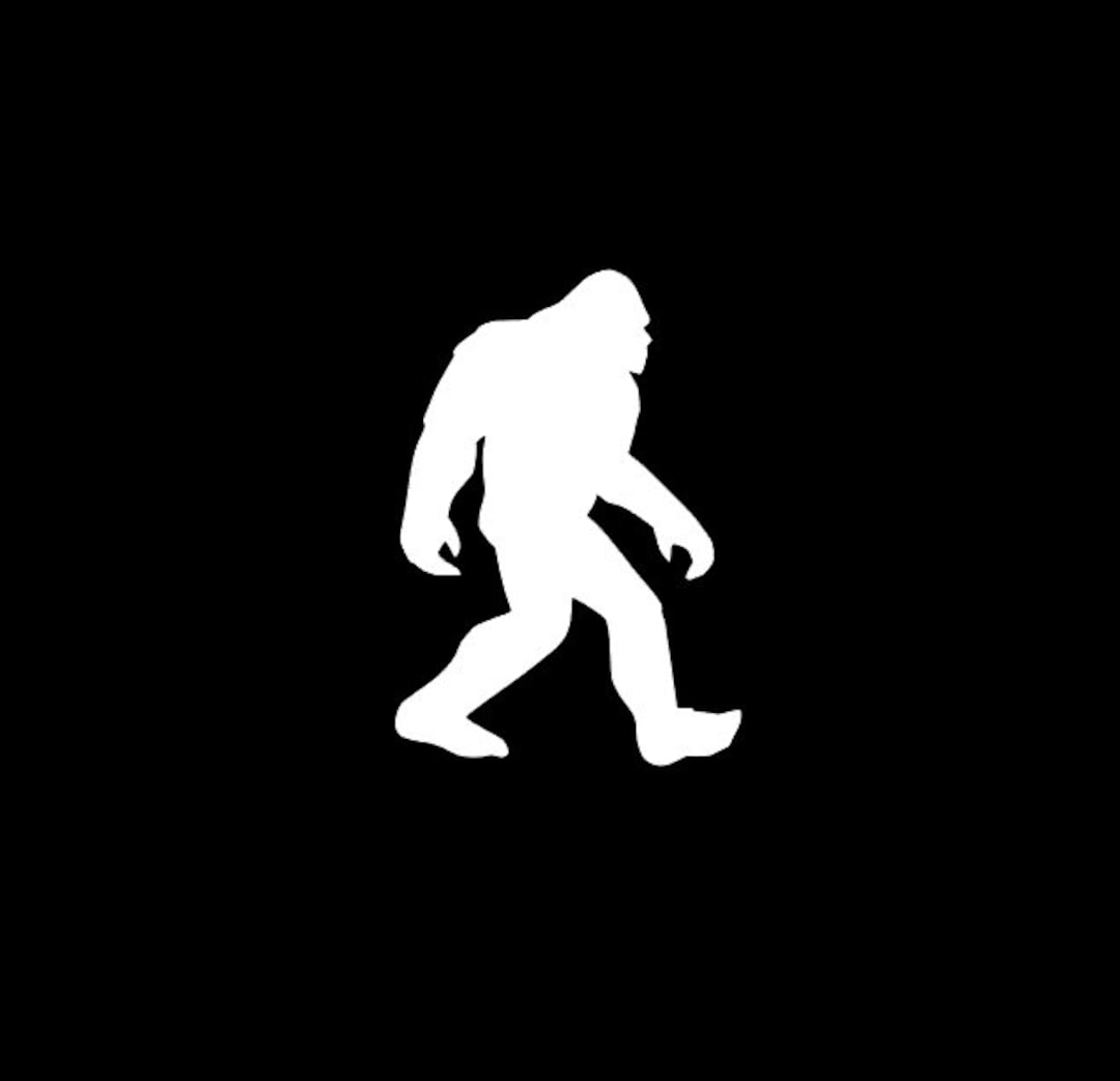 Bigfoot Sasquatch Adhesive Decal in Your Choice of Colors and Sizes ...