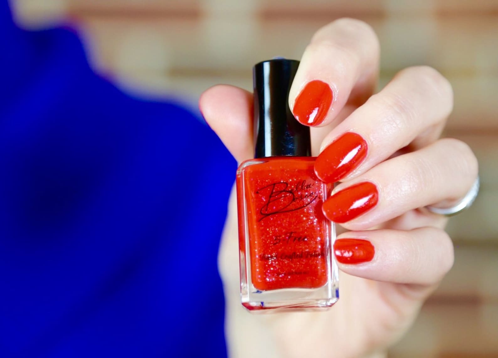 Classy Lady - Classic Red Nail Polish With Micro Glitters - Etsy