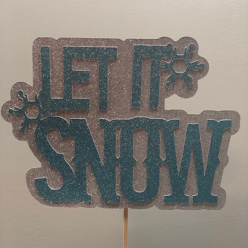 Let It Snow Banner - Etsy