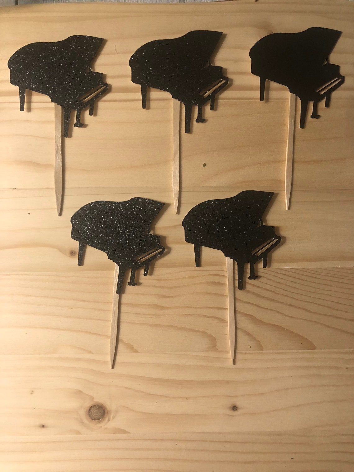 Grand Piano 2” Cupcake Toppers Set of 12 | Piano Toppers | Cupcake ...