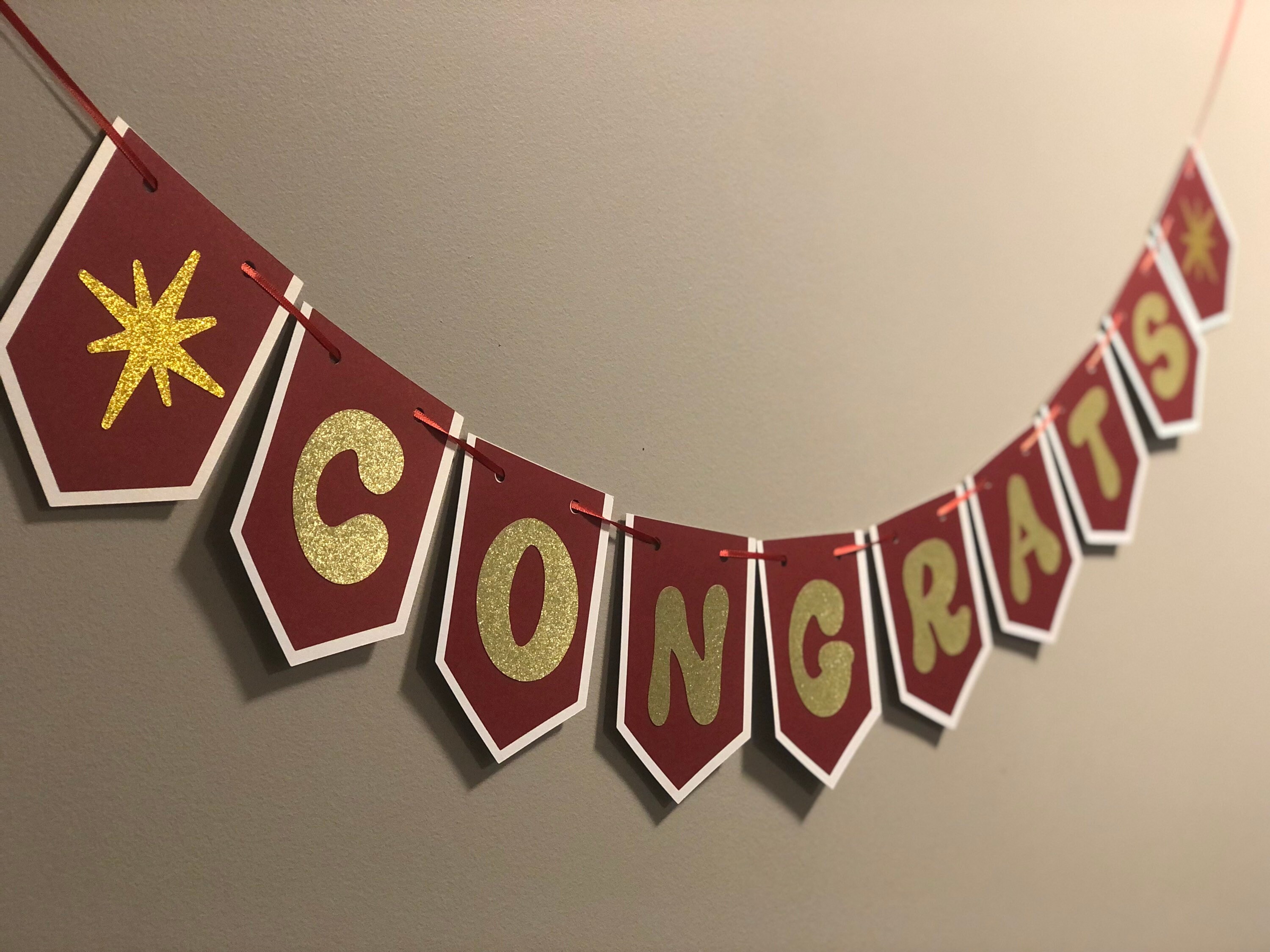 Congrats Banner | Congrats | Graduation Banner | Wedding Banner ...