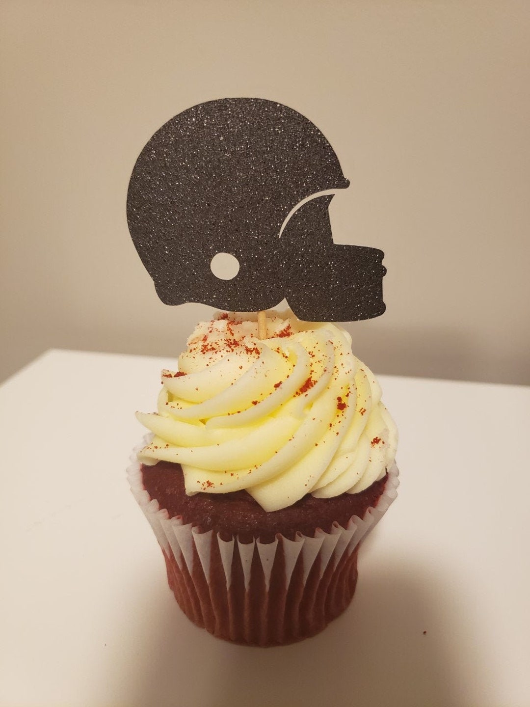 Football Helmet Toppers (2") Set of 12 | Cupcake Toppers | Football ...
