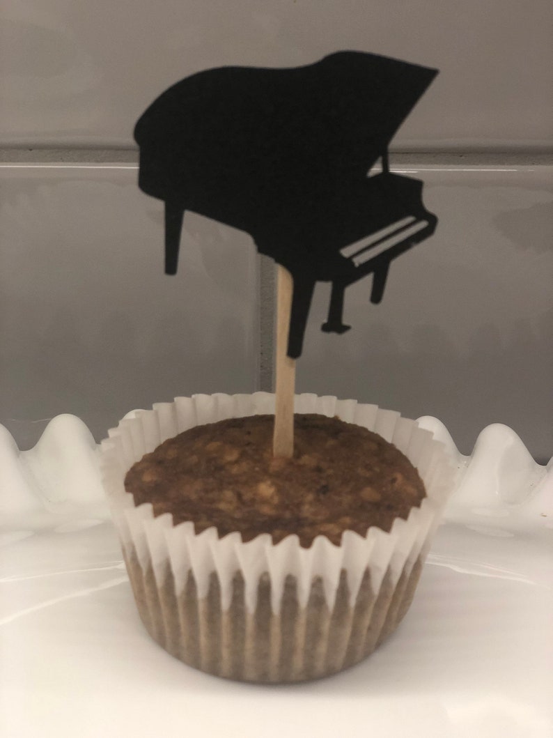Grand Piano 2” Cupcake Toppers Set of 12 | Piano Toppers | Cupcake ...