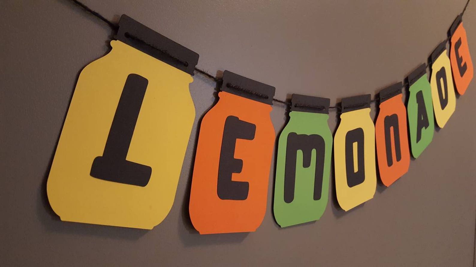 Lemonade Stand Banner | Mason Jar Lemonade Banner | Lemonade Stand ...