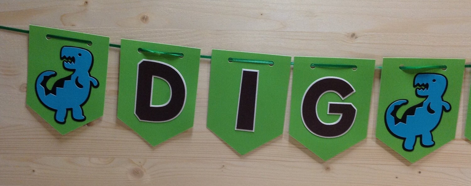 Dig in Banner | Food Table Banner | Kids Birthday Party | Birthday ...