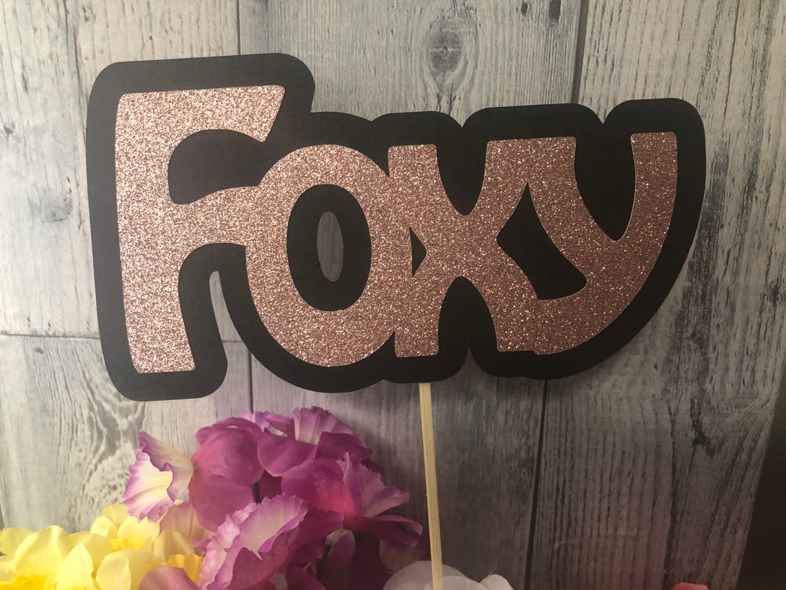 Foxy 7” Cake Topper | Foxy Cake Topper | Foxy | Cake Toppers ...