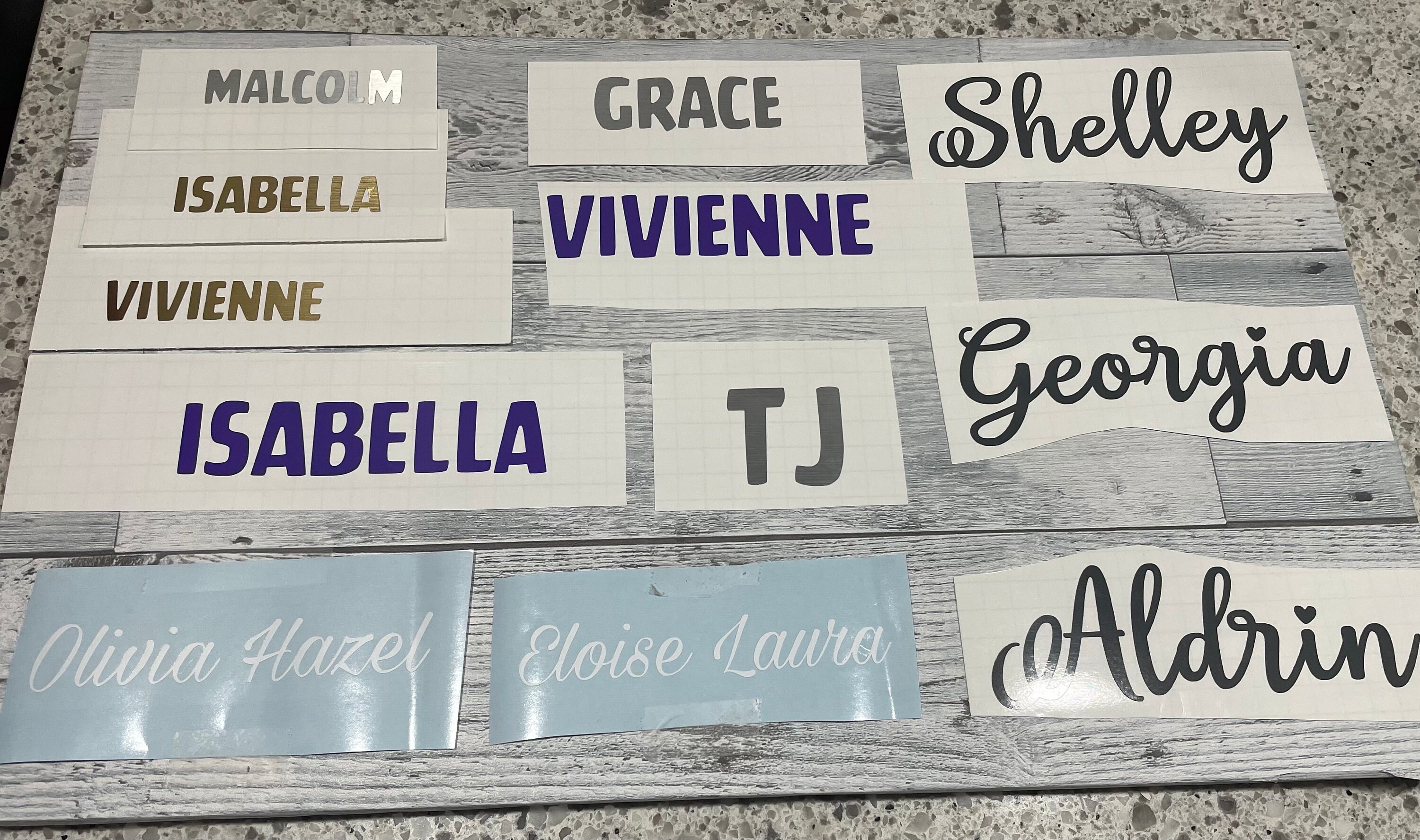 Vinyl Name Decals | Decals | Name Decals | First Name Decals | Vinyl ...