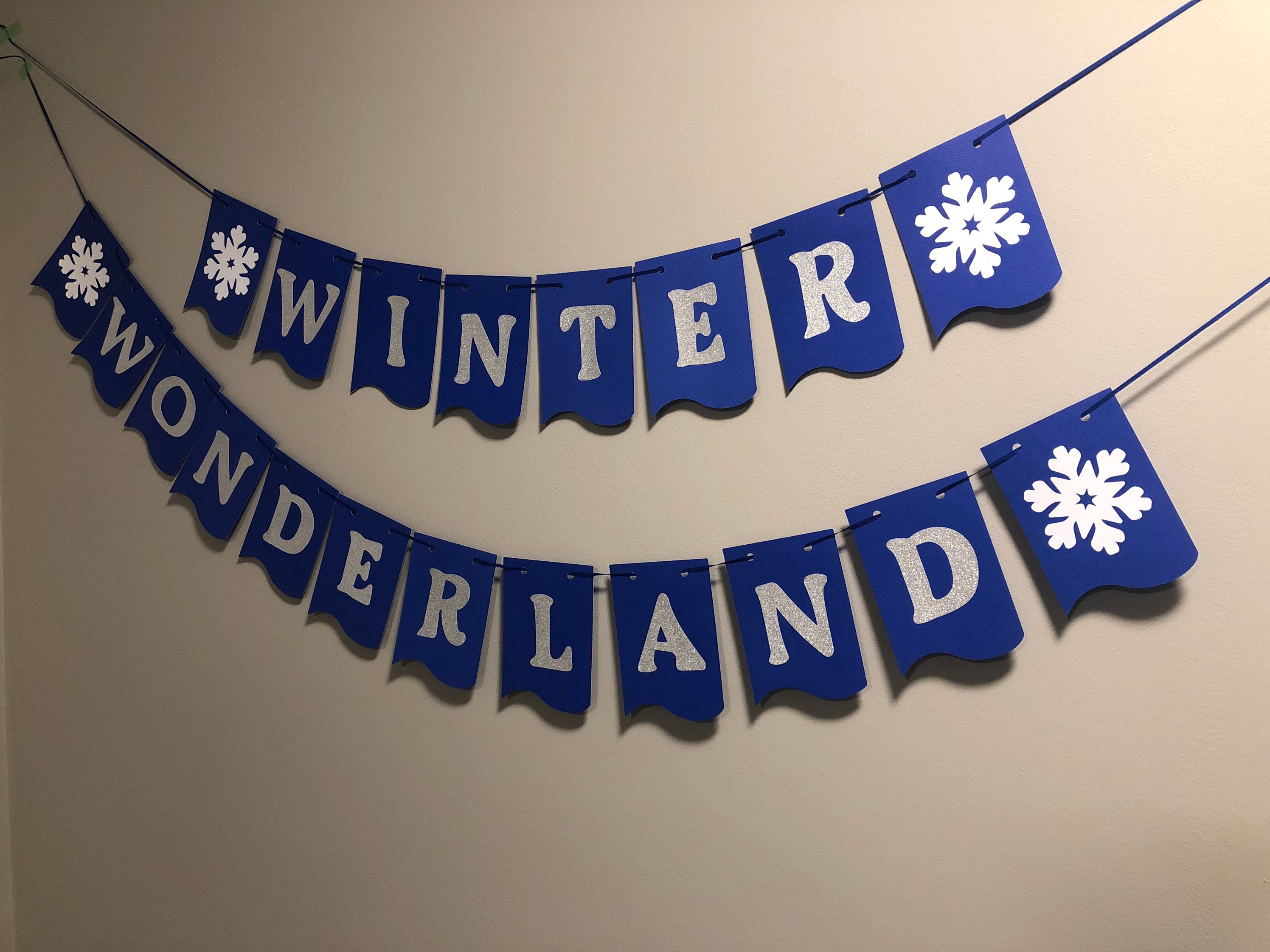 Winter Wonderland Banner | Winter Wonderland | Snowflakes Banner ...