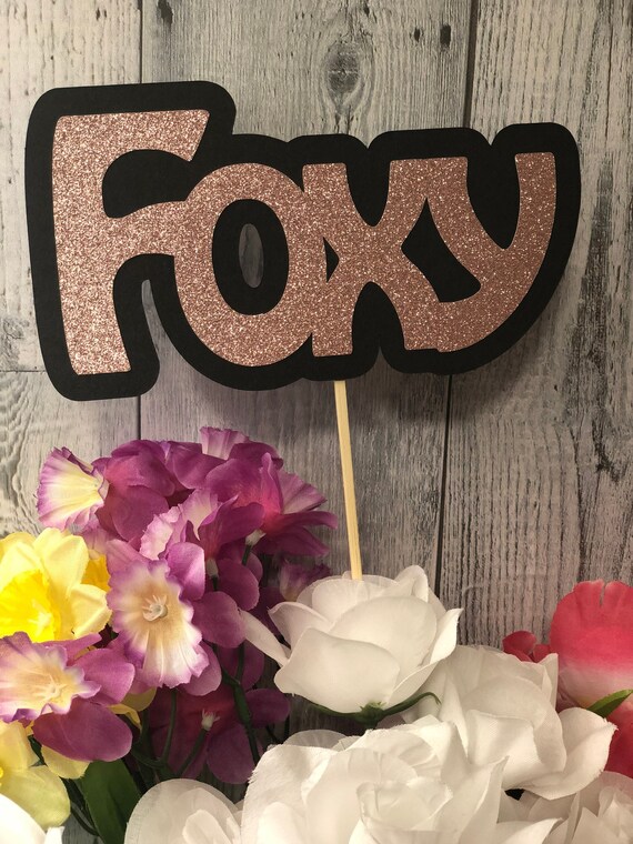 Foxy 7 Cake Topper Foxy Cake Topper Foxy Cake Toppers | Etsy