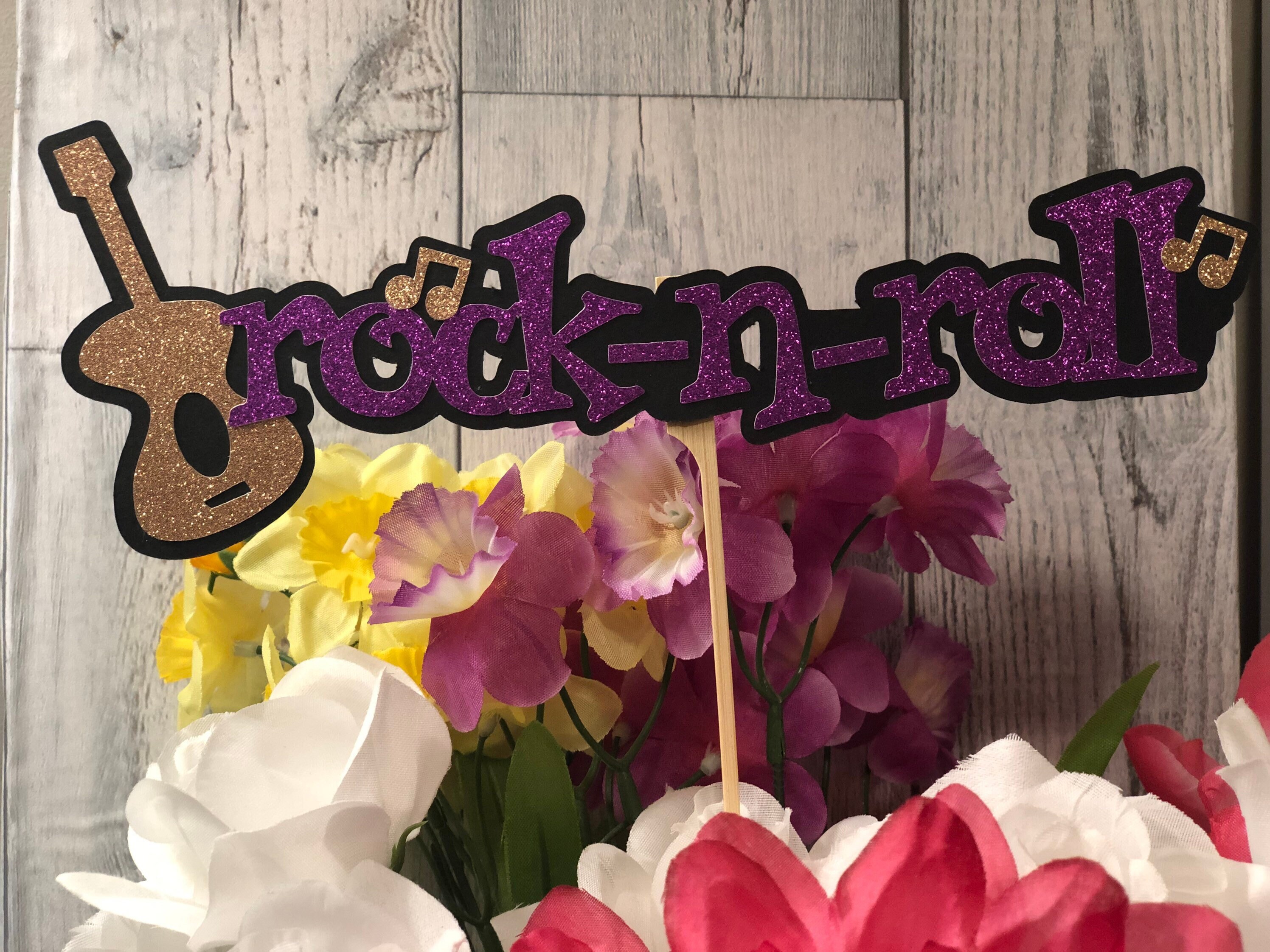 Rock N Roll 7” Cake Topper | Rock N Roll | Cake Topper | Band Toppers ...