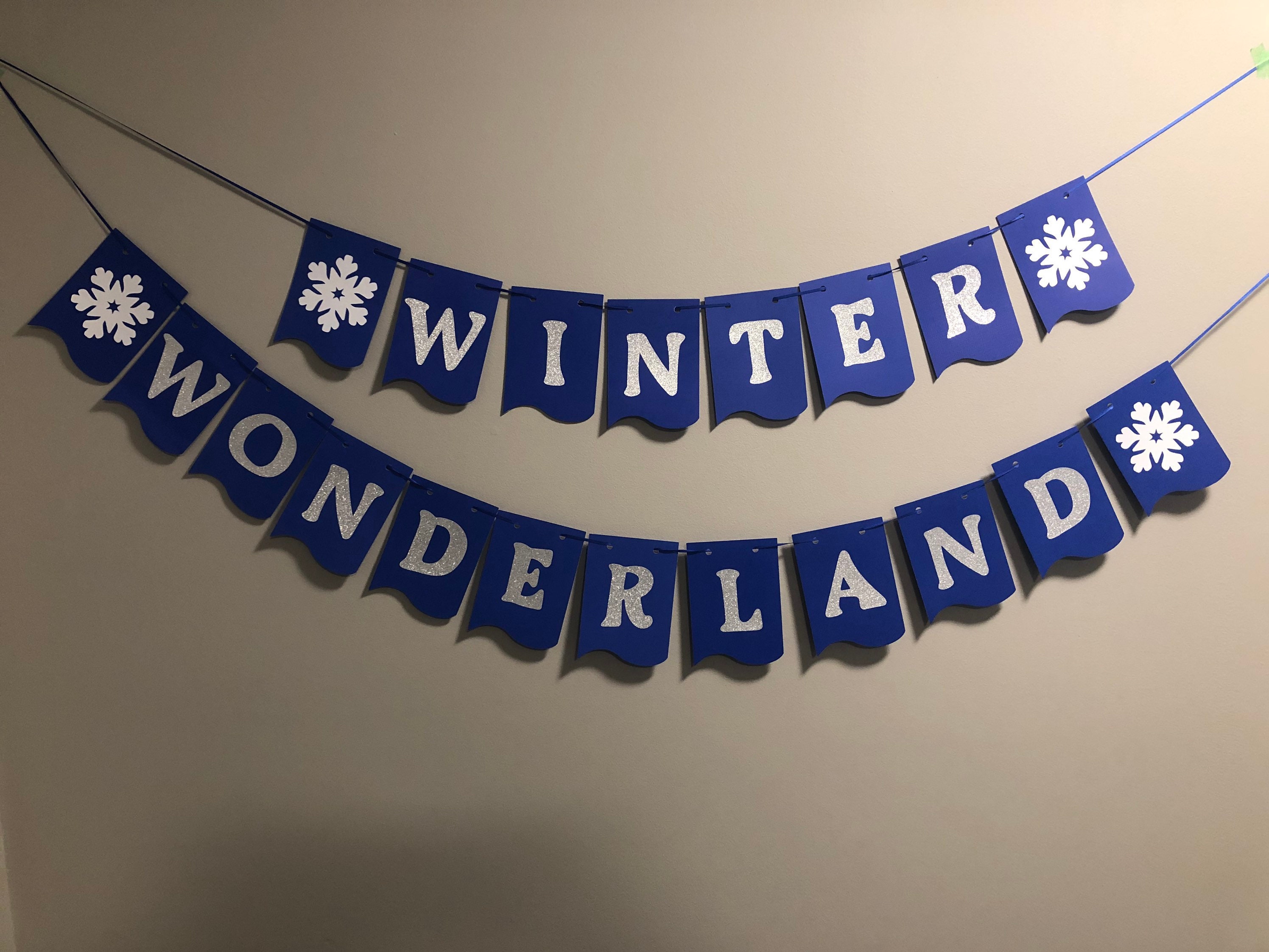 Winter Wonderland Banner | Winter Wonderland | Snowflakes Banner ...