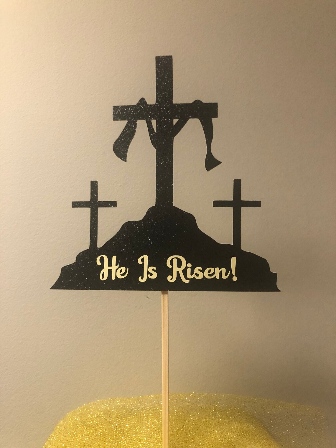 He is Risen 5” Cake Topper | Bible Topper | Christian Cake Topper ...