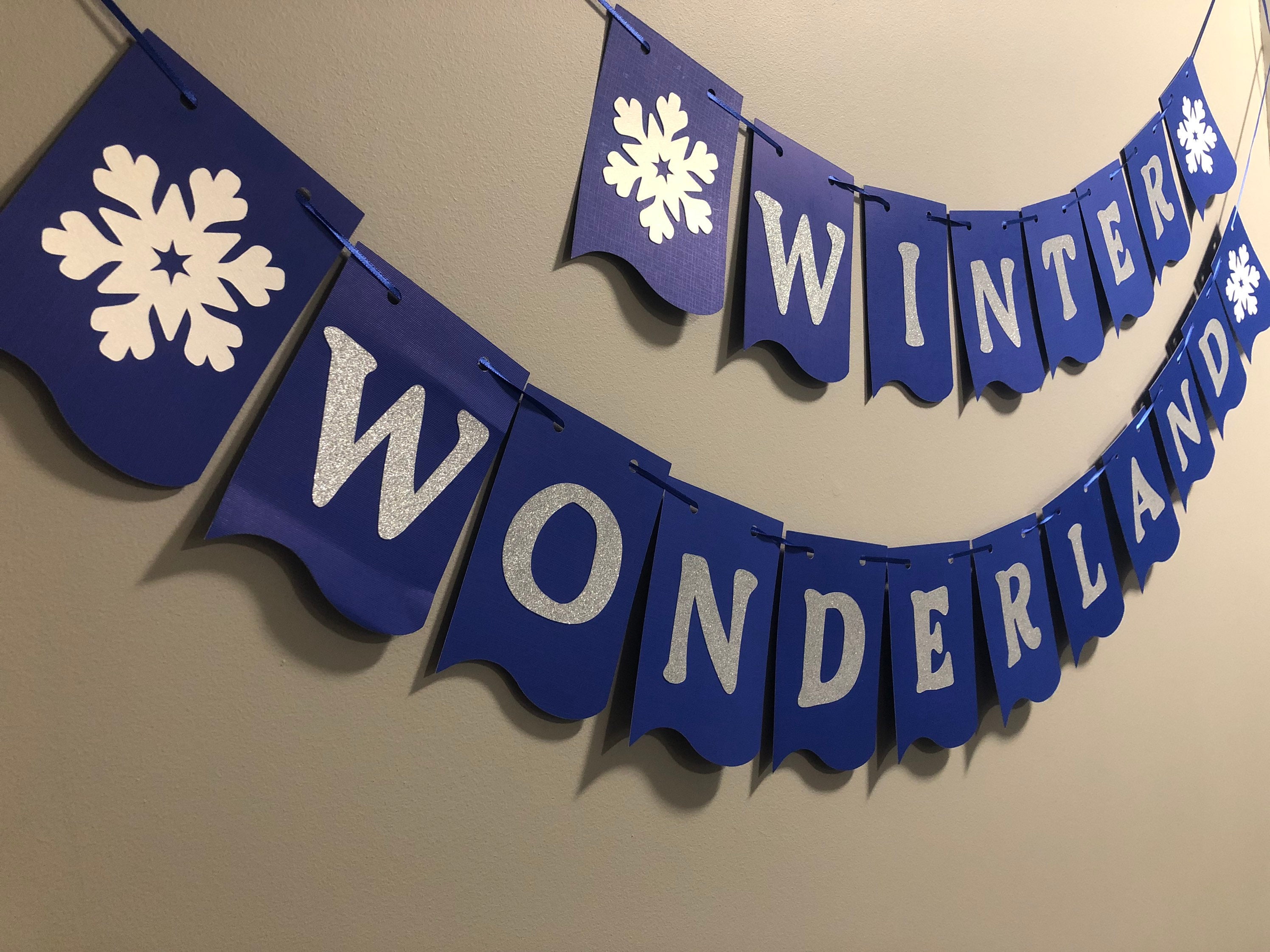 Winter Wonderland Banner Winter Wonderland Snowflakes Banner Winter ...