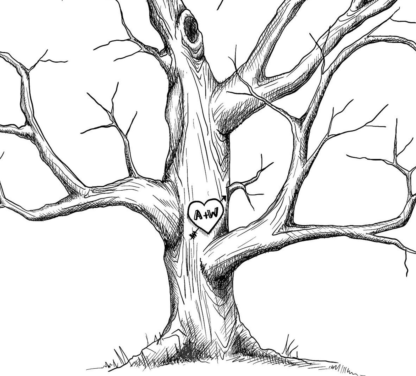 Fingerprint Tree Guestbook Alternative, Custom Thumbprint Tree Guest ...