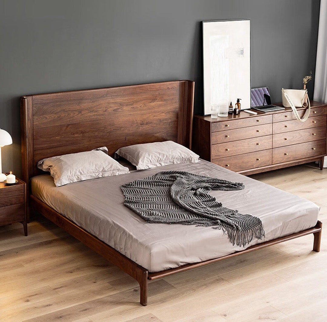 King Bed Frame Queen Bed Frame Bedbetter Platform Bed - Etsy