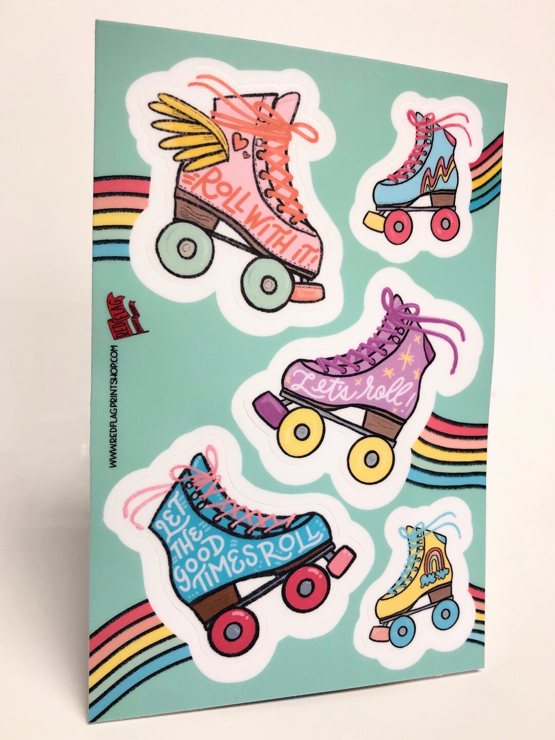 Roller Skating Sticker Sheet - Etsy