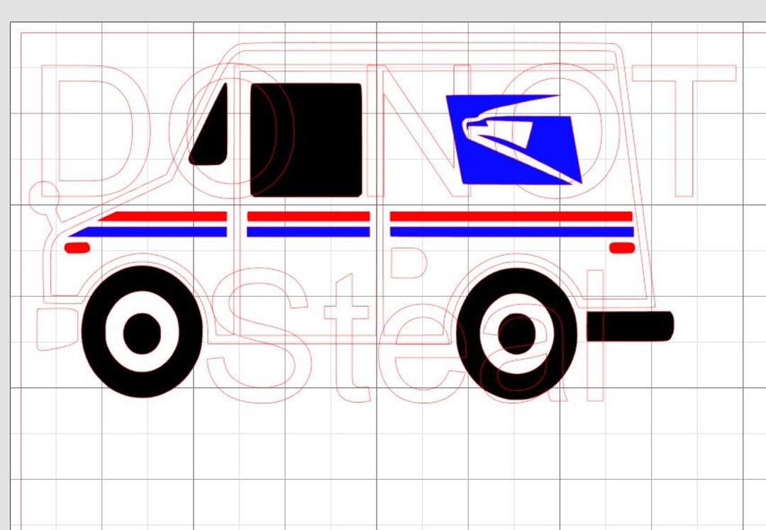 USPS Postal Truck SVG DIGITAL File for Cricut or Cameo - Etsy