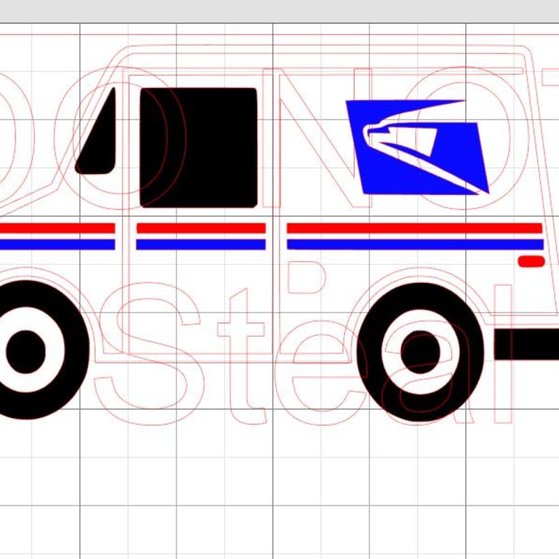 Mail Truck Svg - Etsy
