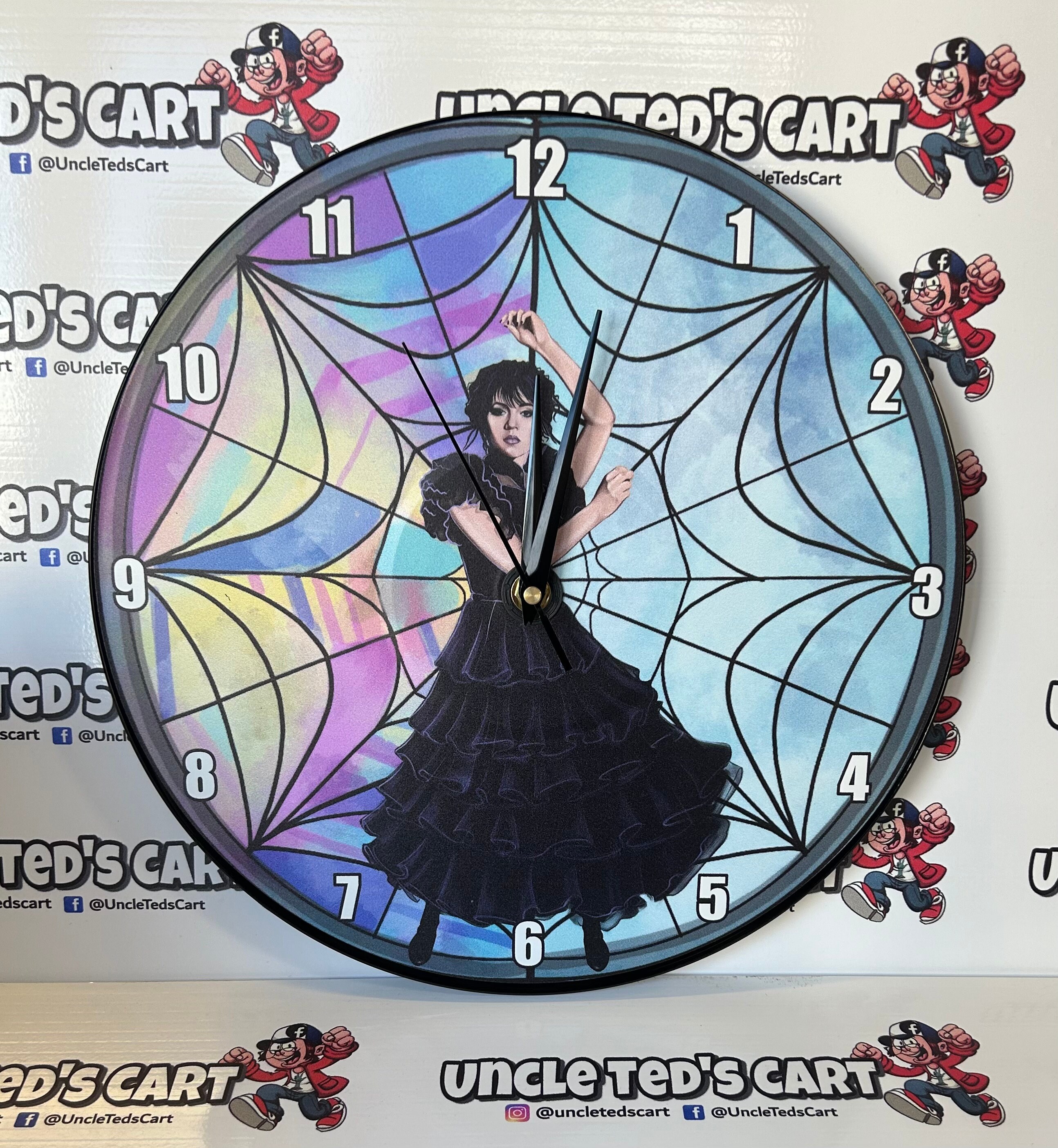 Wednesday Addams Vinyl Clock - Etsy