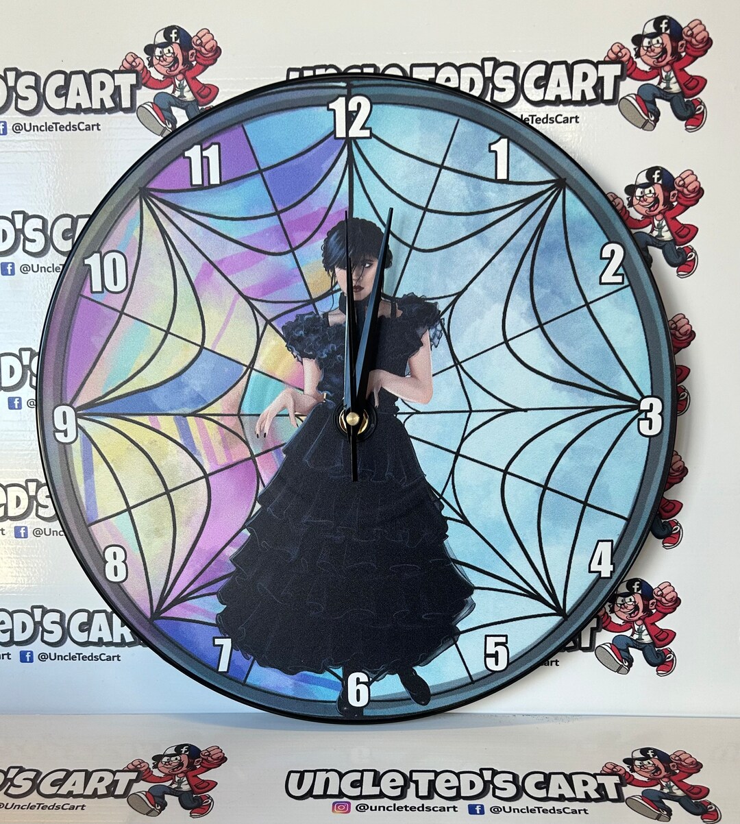 Wednesday Addams Vinyl Clock - Etsy