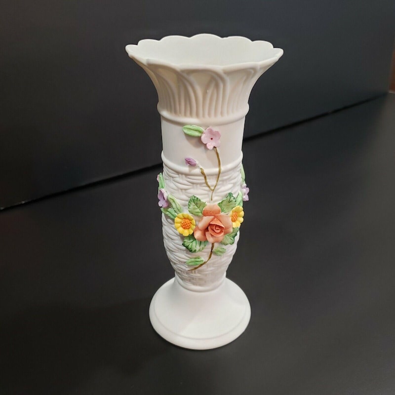 Lefton Hand Painted Vase - Etsy
