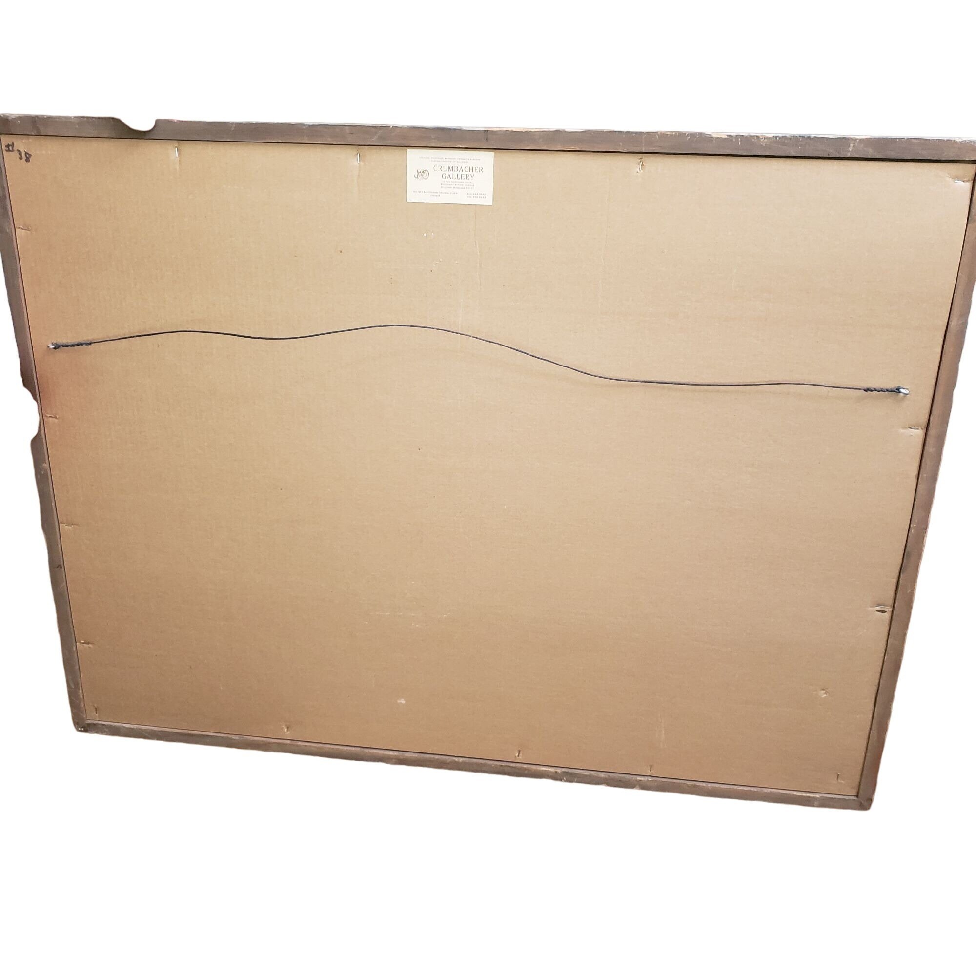 Rare Original Newman Myrah Large Western Oil Painting Montana Cowboy ...